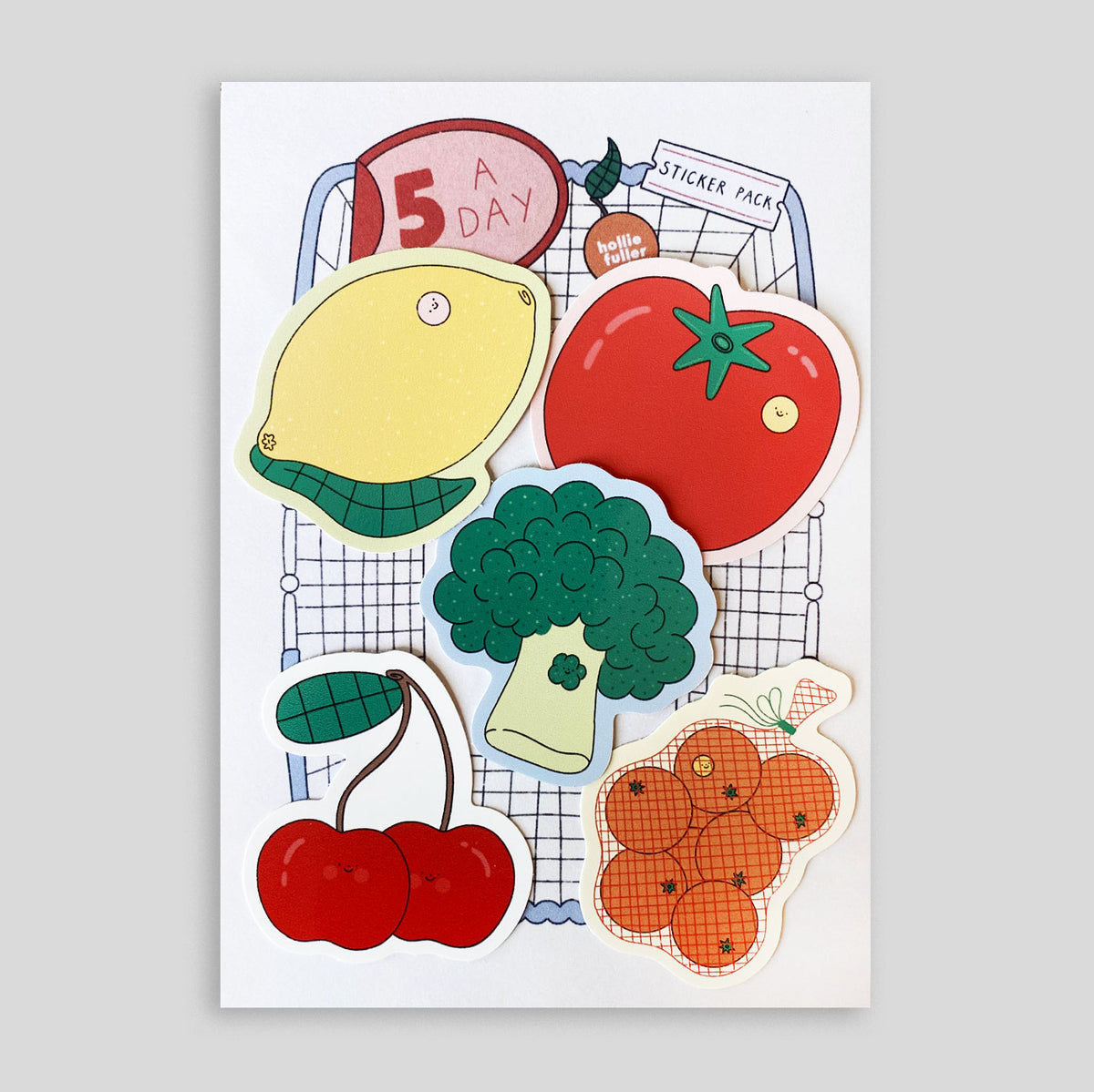Hollie Fuller | Five a Day Sticker Pack – Colours May Vary