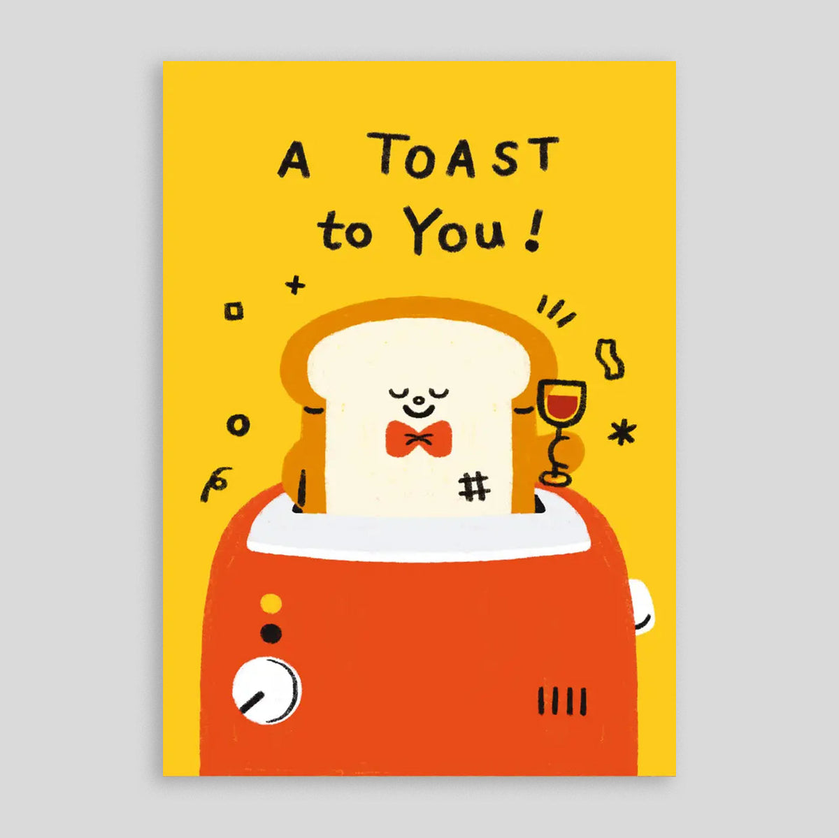 Alison Hui for Rumble Cards | A Toast To You Card – Colours May Vary