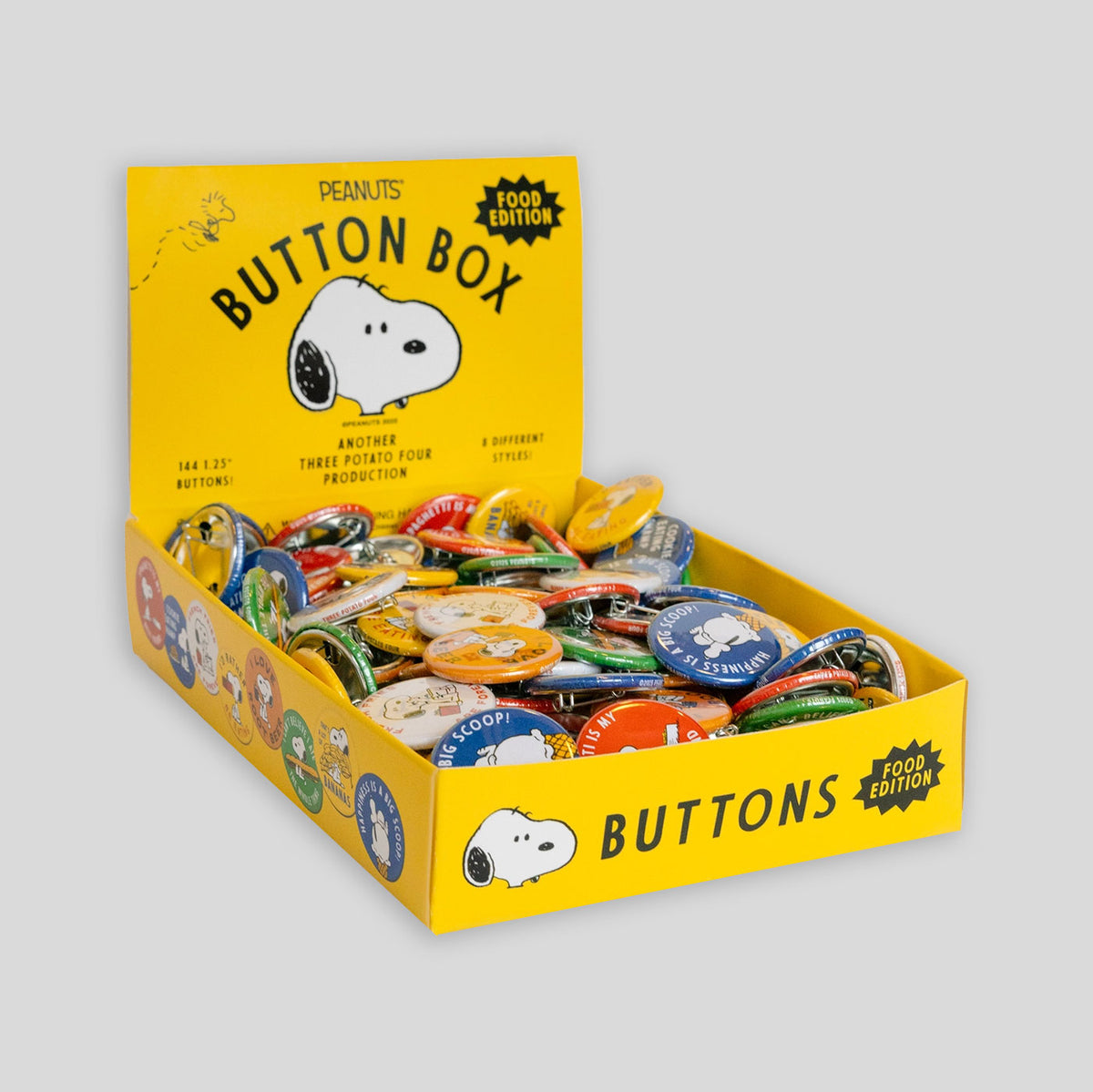 3P4 X Peanuts® | Snoopy Button Badge Lucky Dip (Food Series) x 1 piece ...