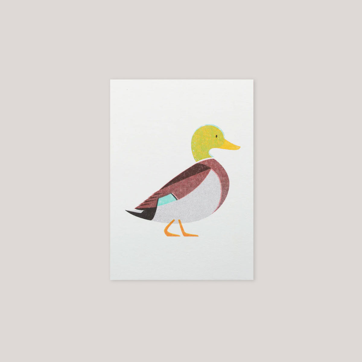 Bobbie Print | 'Mallard Duck' Mini Card – Colours May Vary