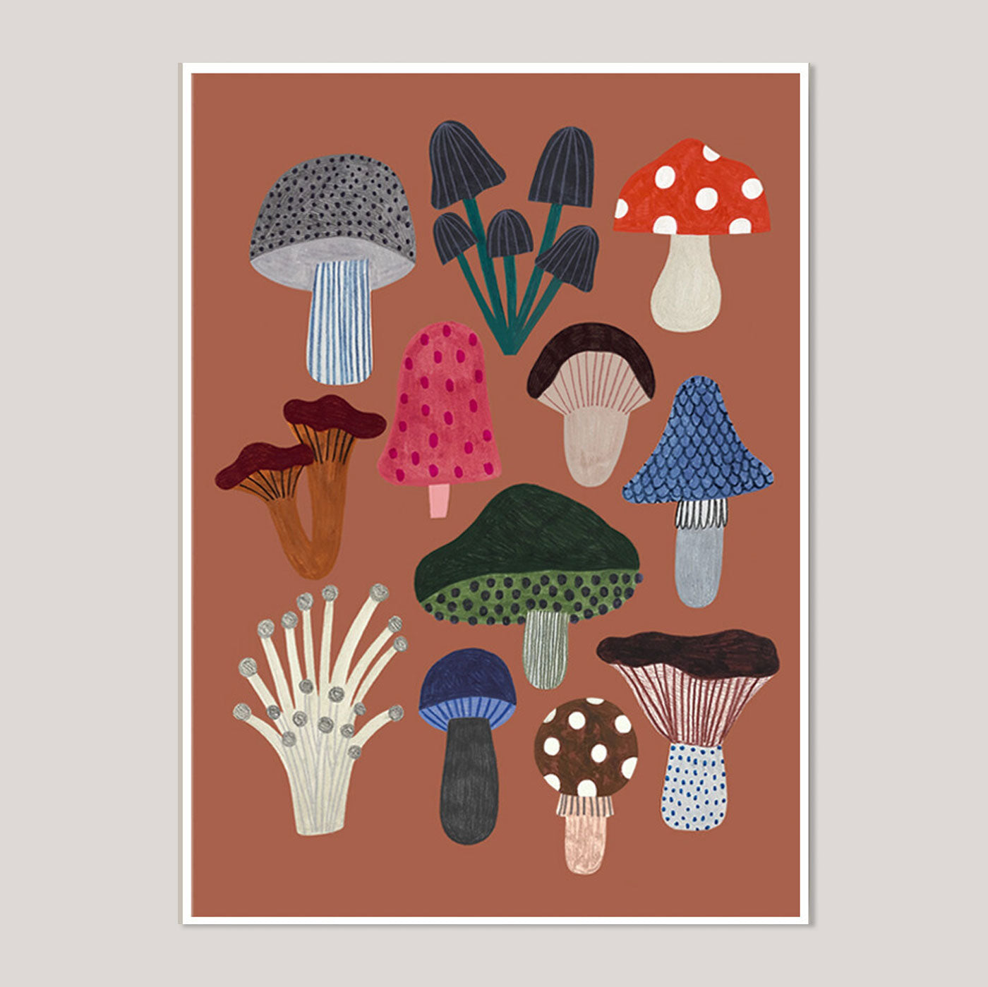 Daria Solak | Mushroom Print – Colours May Vary
