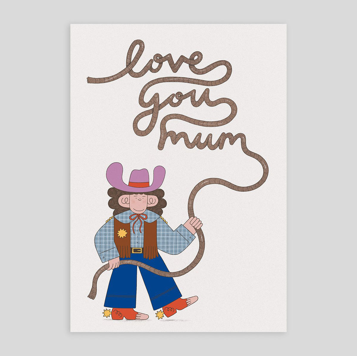 Hollie Fuller | Love You Mum Card – Colours May Vary