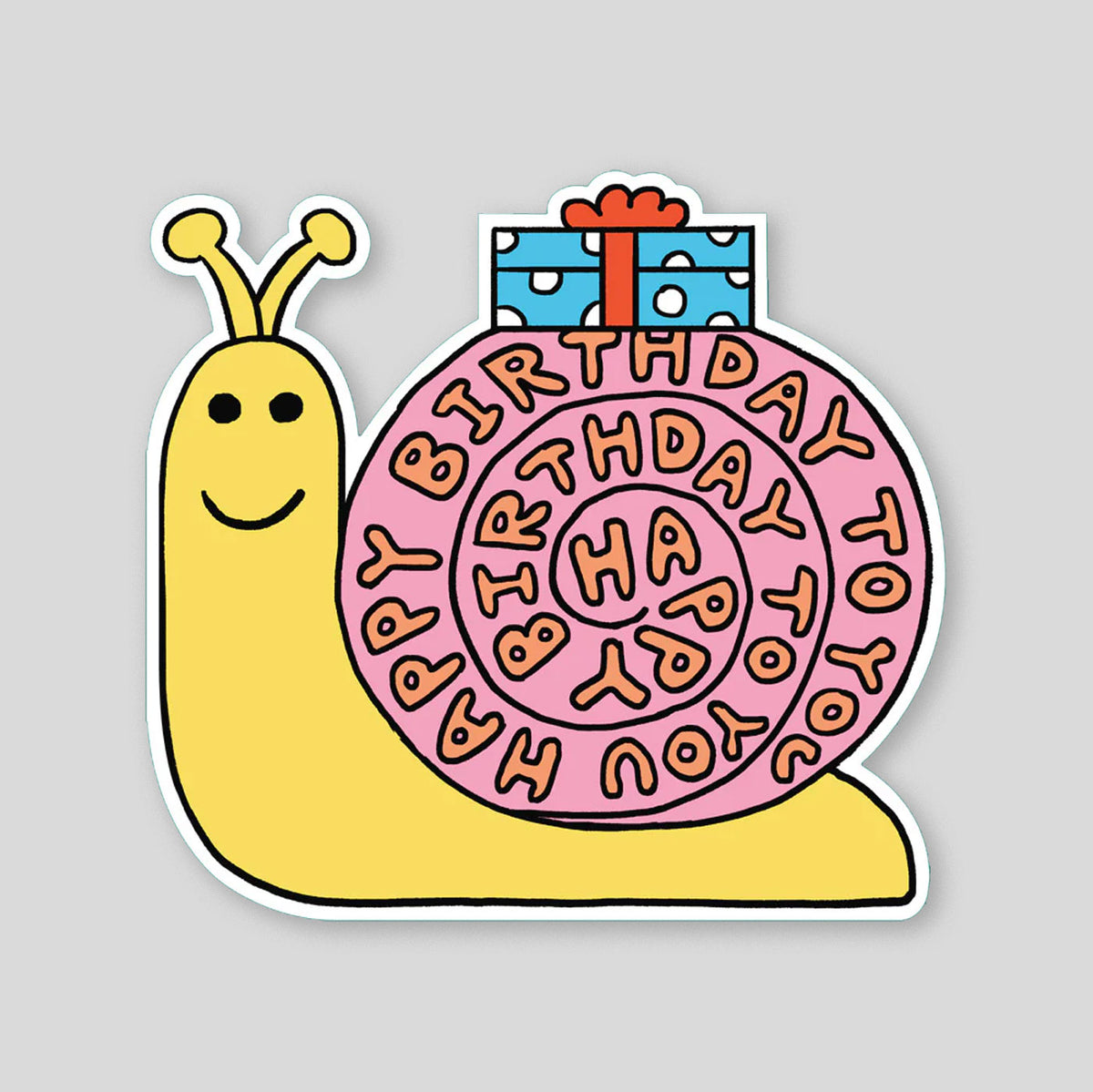 Momoe Narazaki for Wrap | 'Birthday Snail' Card – Colours May Vary