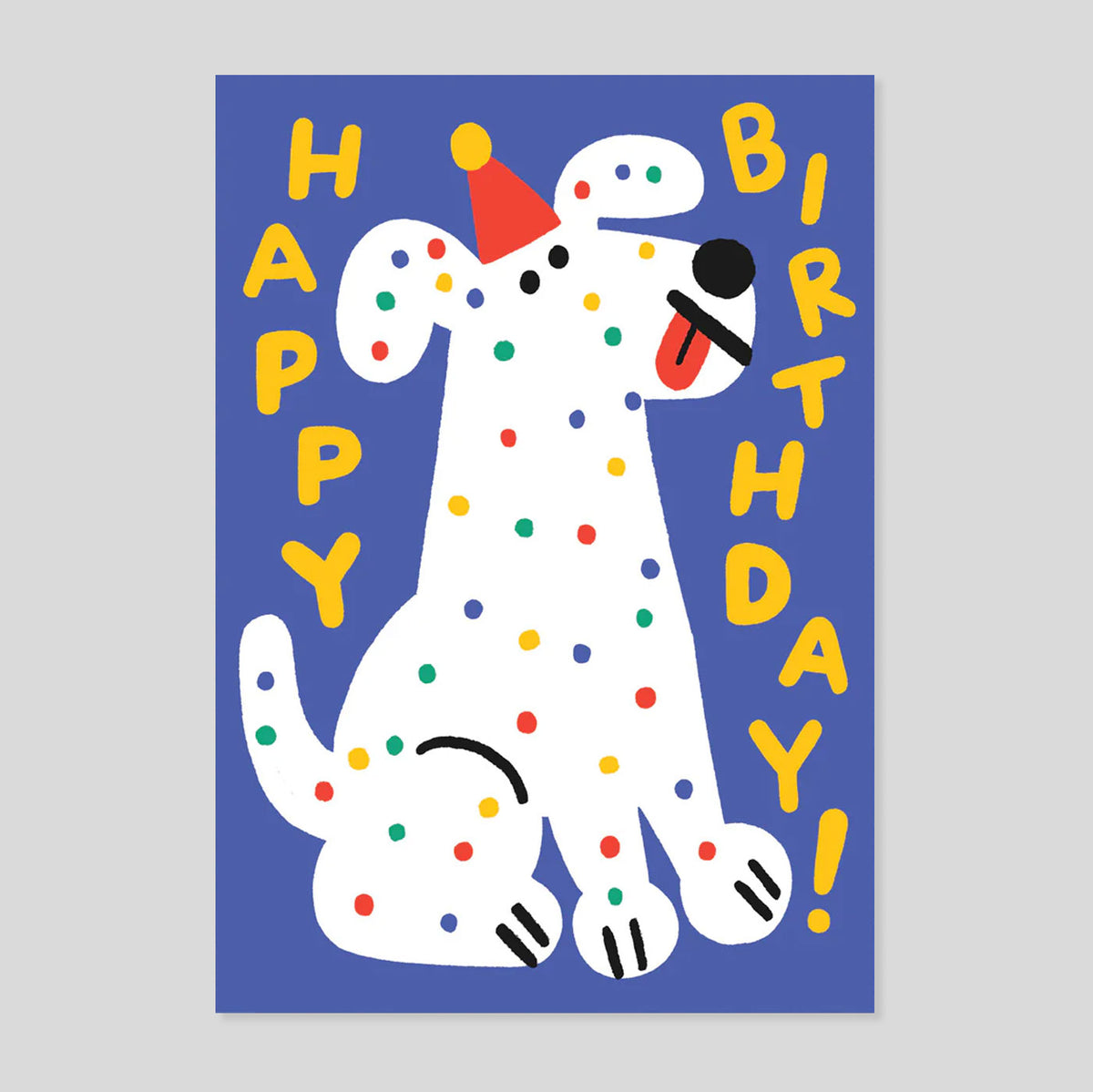 Cari Vander Yacht For Wrap | Happy Birthday Spotty Dog Card – Colours ...