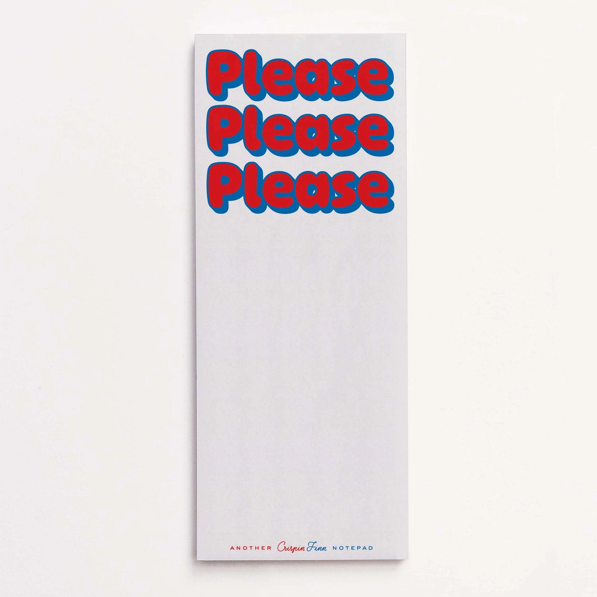 Crispin Finn | Please Please Please Note Pad – Colours May Vary