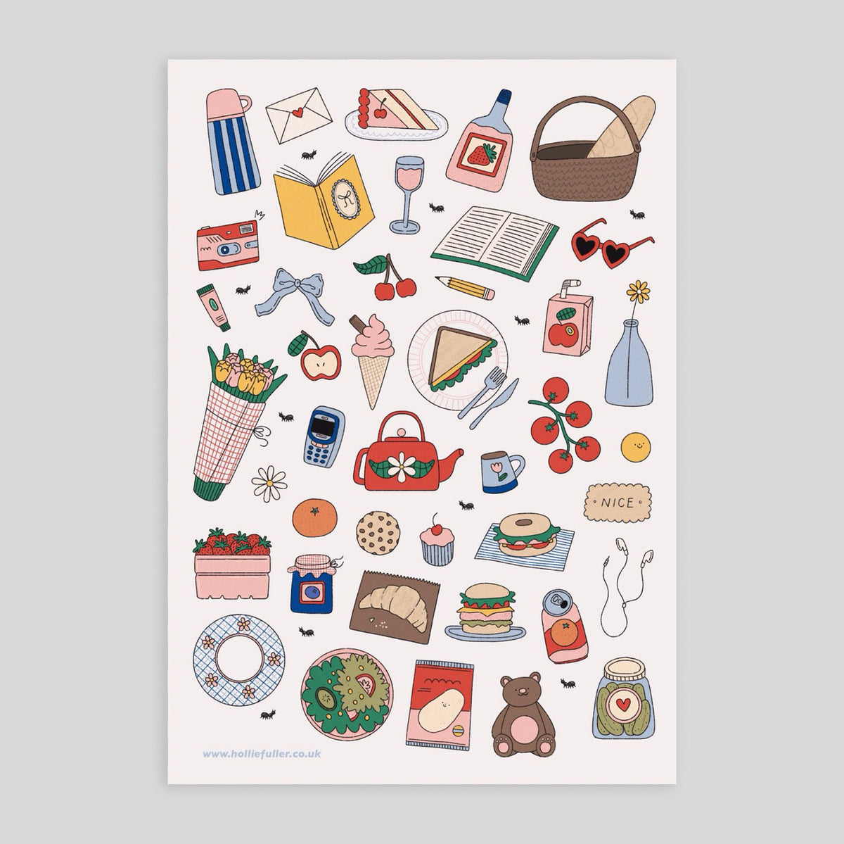 Hollie Fuller | Picnic Sticker Sheet – Colours May Vary