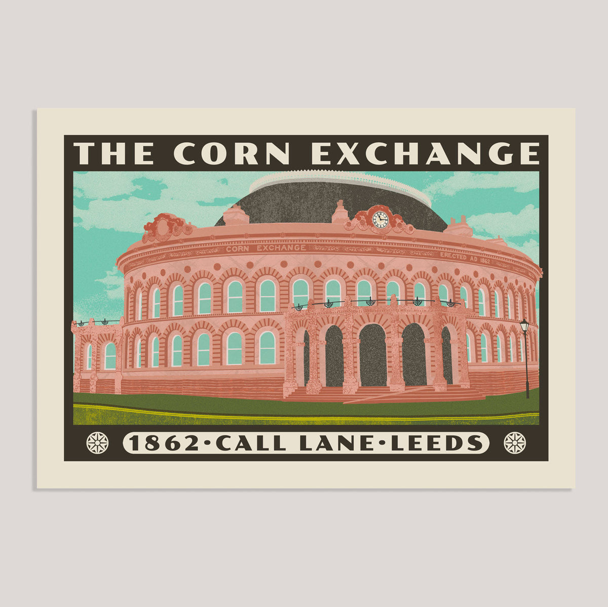 Leeds Corn Exchange A3 Print | Ellie Way – Colours May Vary